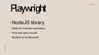 Playwright: An Emerging Tool in Test Automation | PDF