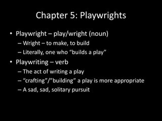 Playwrights | PPTX