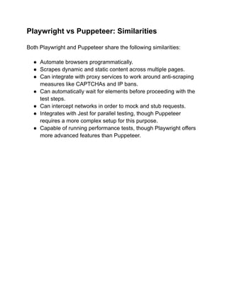 Playwright vs. Puppeteer : Choosing the Right Browser Automation ...