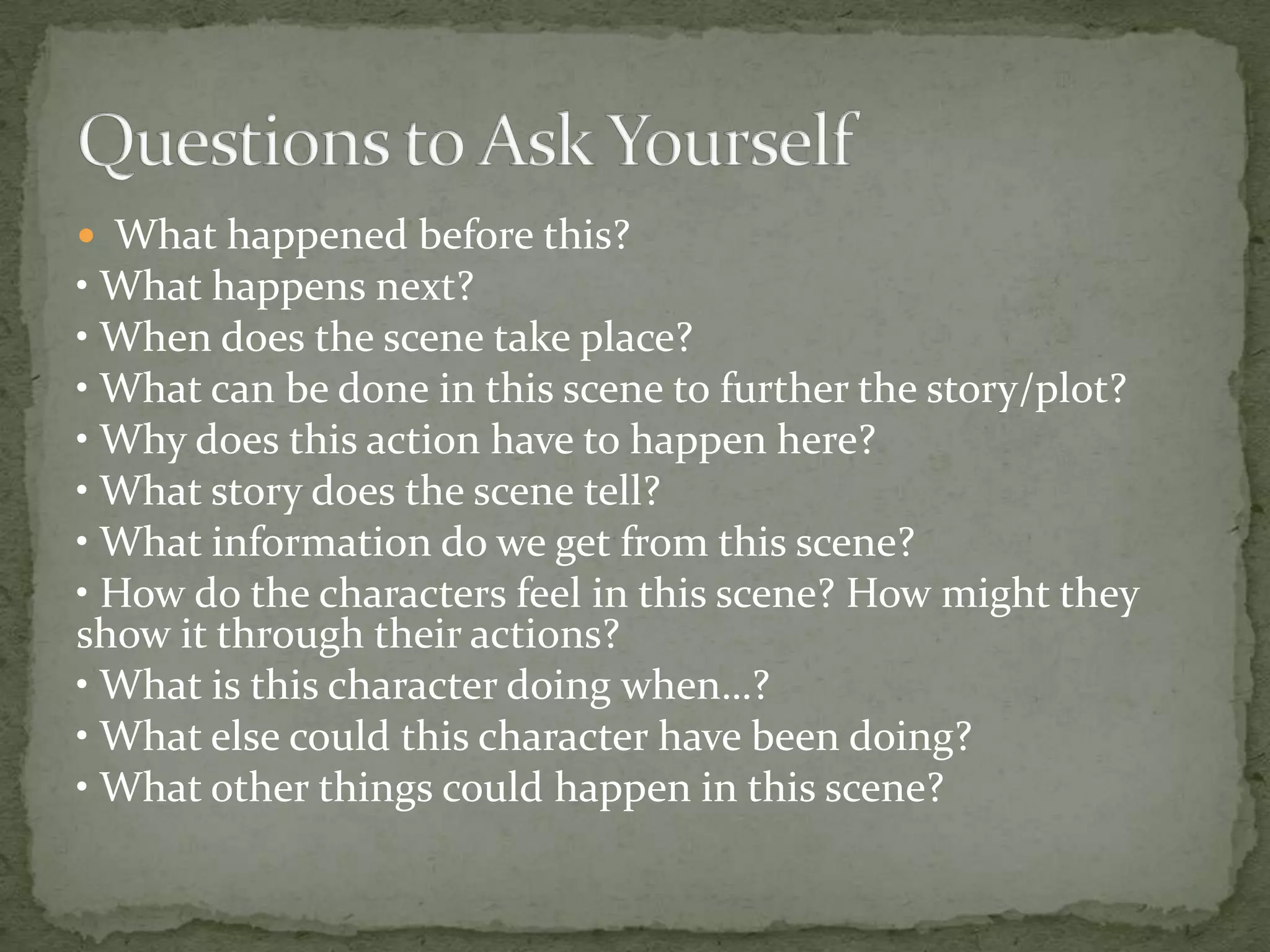 Playwriting- the basics | PPTX