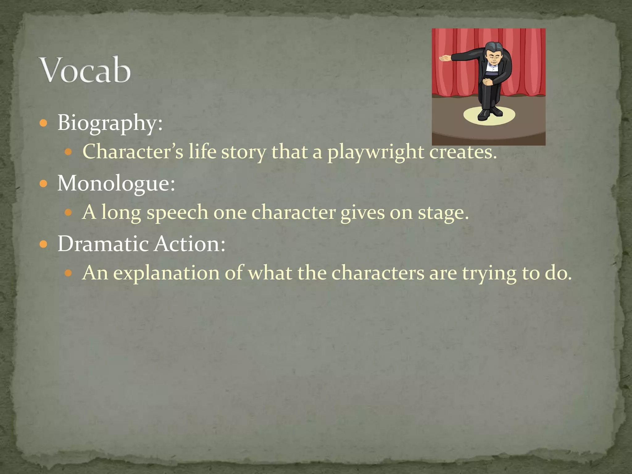 Playwriting- the basics | PPTX