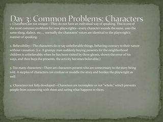 Playwriting- the basics | PPTX