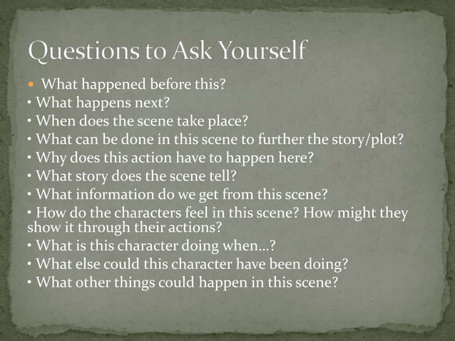 Playwriting- the basics | PPTX | Roleplaying Games | Games and Puzzles