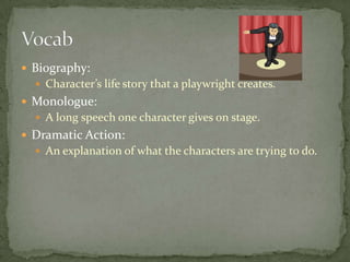 Playwriting- the basics | PPTX