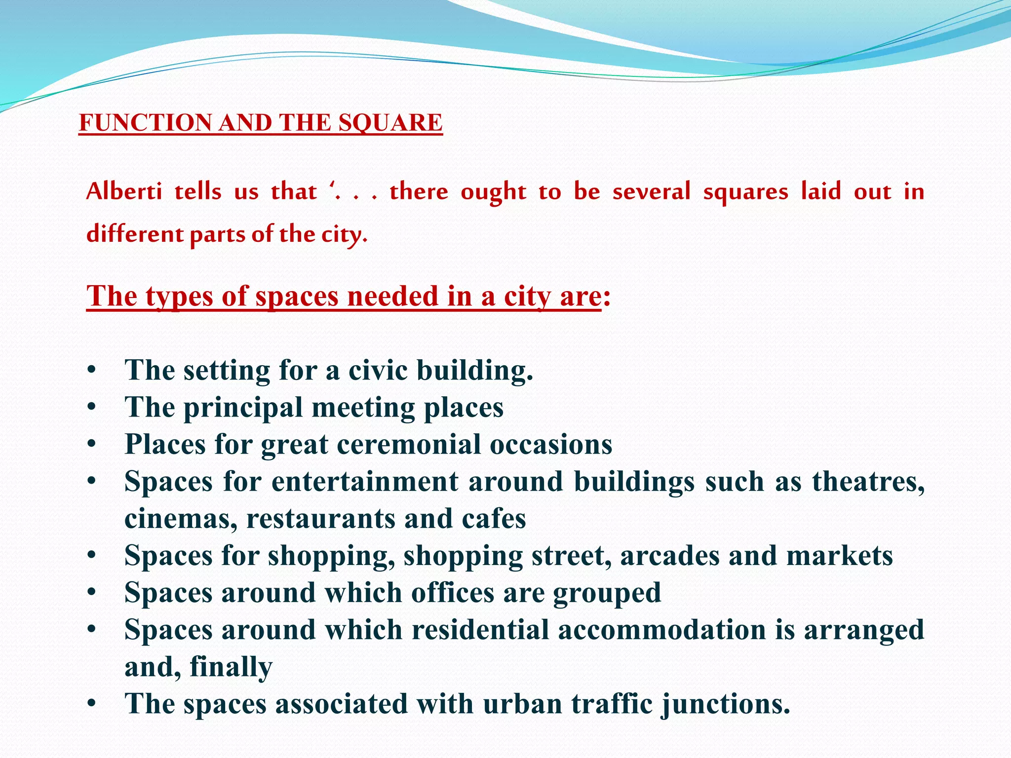 Plaza and square | PPTX