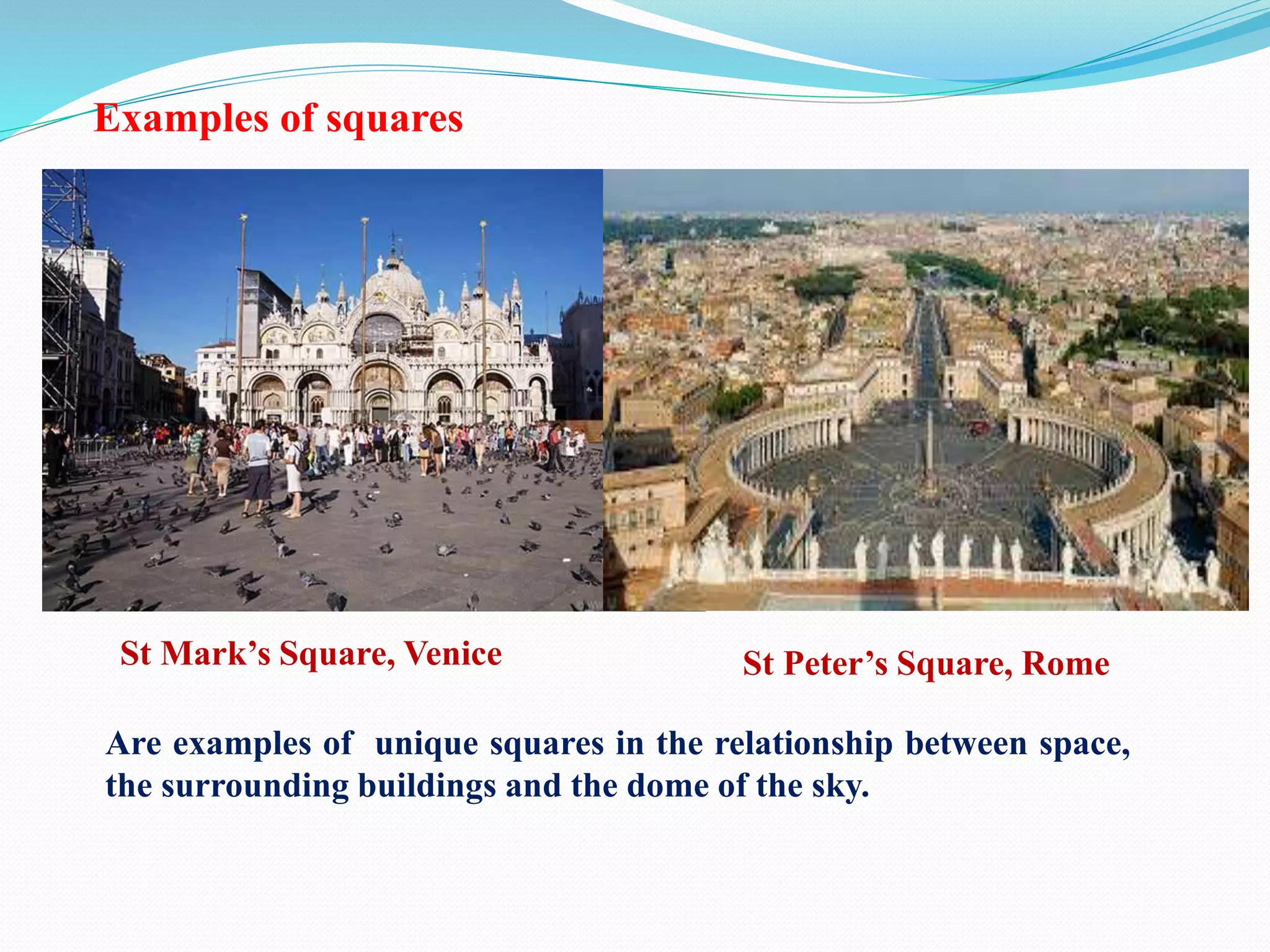 Plaza and square | PPTX