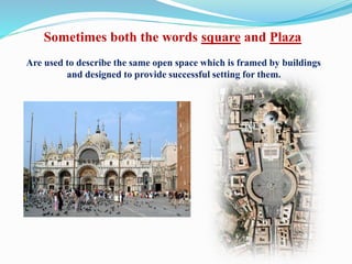 Plaza and square | PPTX