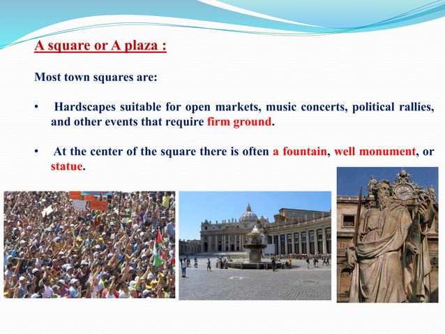 Plaza and square | PPTX