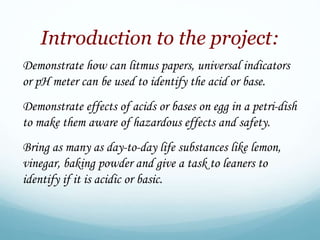 Project Based Learning (PBL) Acids and Bases | PPTX