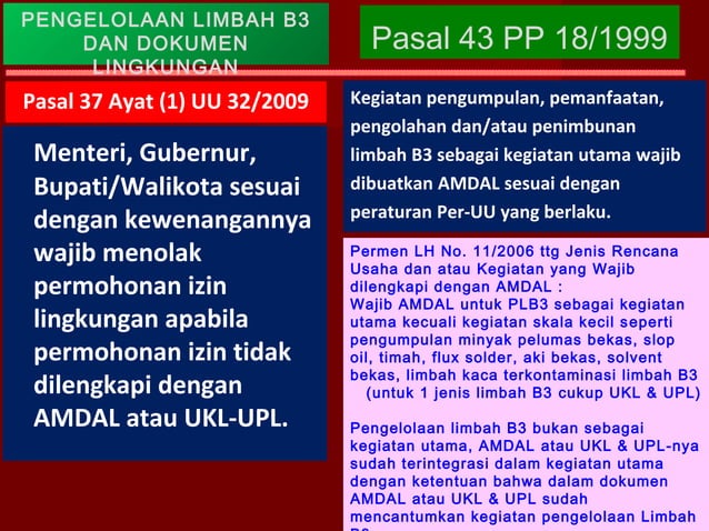 Penanganan Limbah B3 Rumah Sakit | PPT
