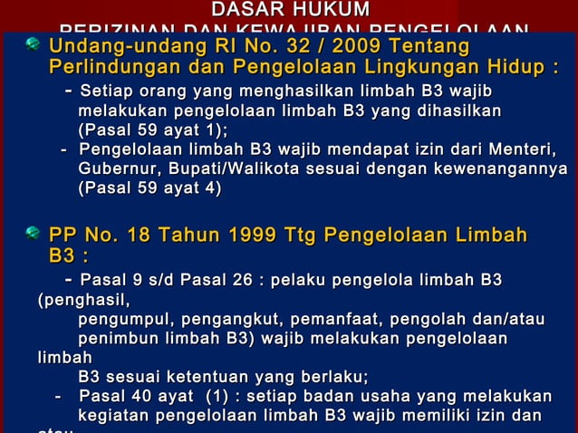 Penanganan Limbah B3 Rumah Sakit | PPT