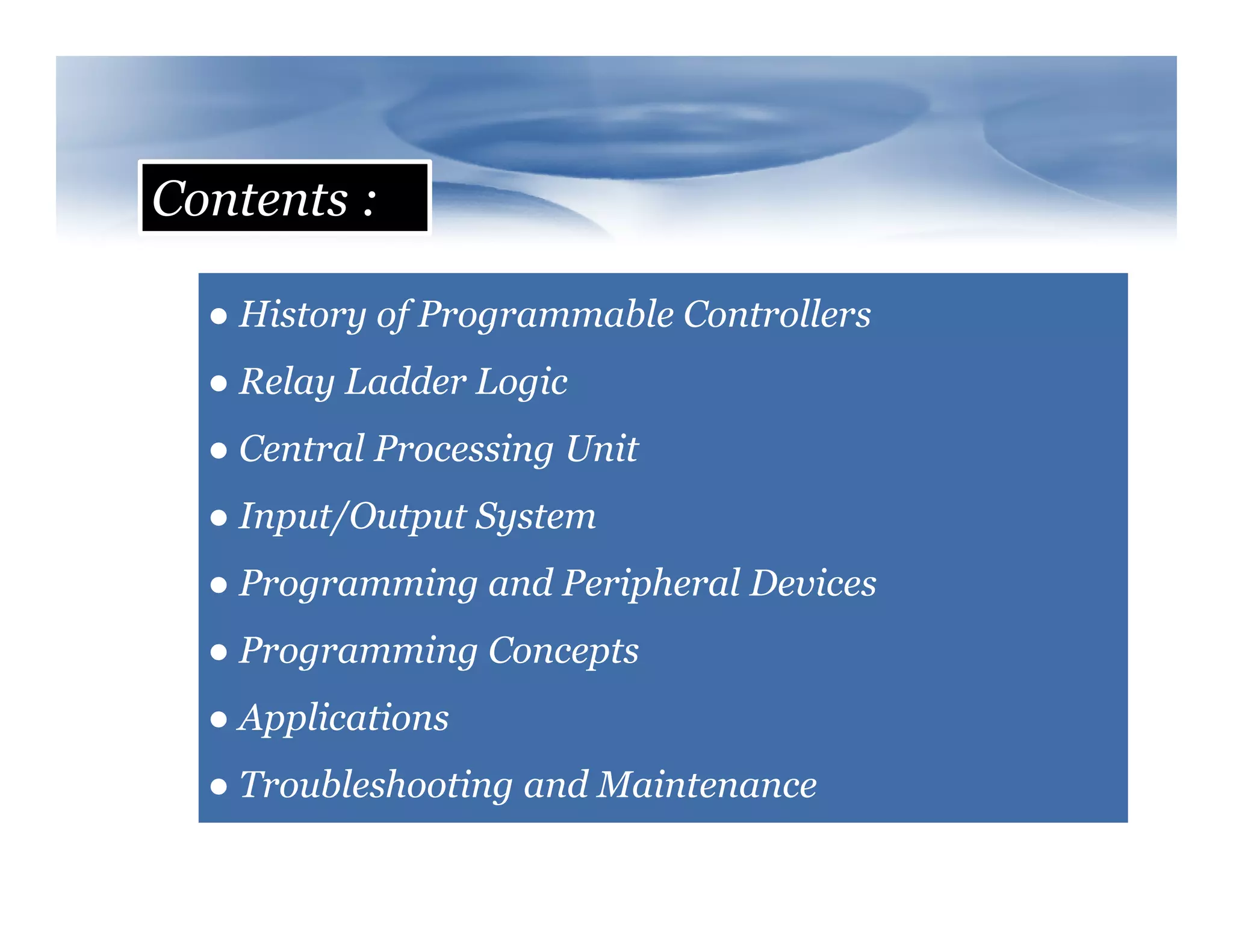 Plc Programmable Logic Controller Ppt
