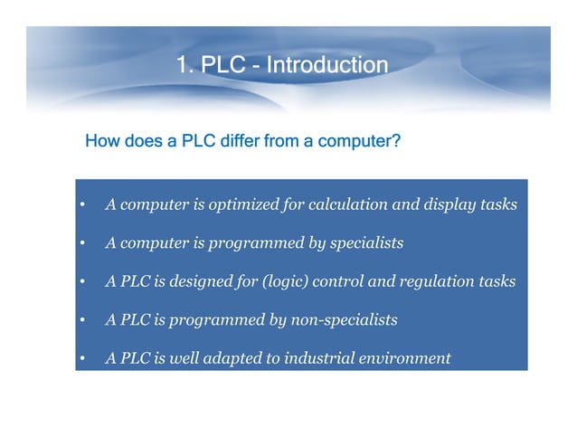 PLC - Programmable Logic Controller | PDF