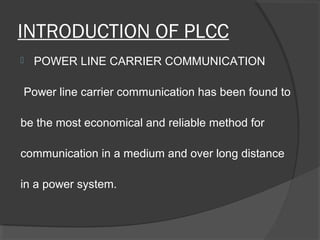 Power Line Carrier Communication seminar | PPT