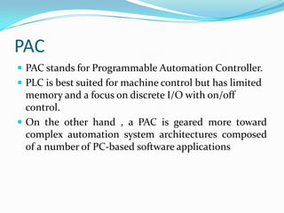 Programmable Logic Controller | PPTX | Computing | Technology & Computing