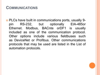 PLC (Programmable Logic Circuit) | PPT