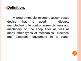 PLC (Programmable Logic Circuit) | PPT