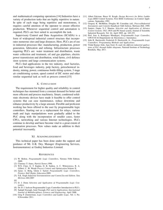 Programmable Logic Controllers Paper (PLC) SM54 | PDF