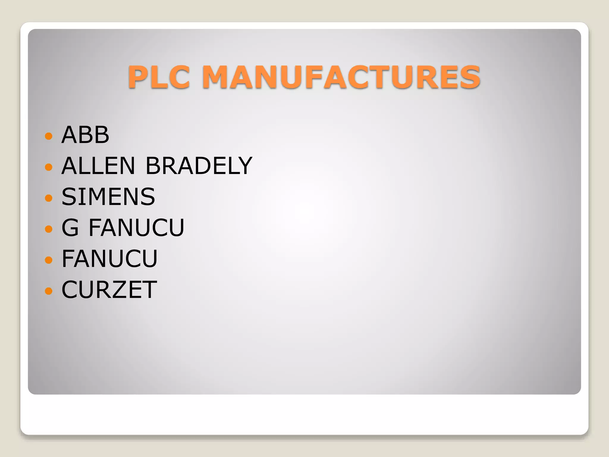 Plc | PPTX | Computing | Technology & Computing