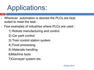 PLC (PROGRAMMABLE LOGIC CONTROLLER) | PPTX