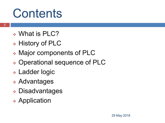 Plc Programmable Logic Controller Ppt