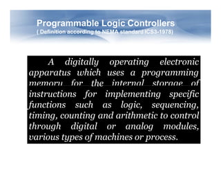 Programmable Logic Controller | PPTX