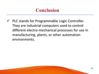 Programmable Logic Controller basic present. | PPT