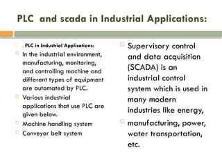 Plc programming and scada for electrical engineering | PPT