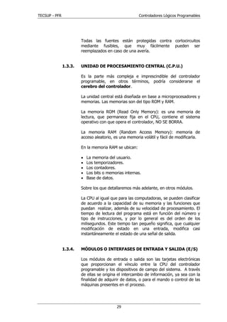 Plc arquitectura y funciones de memoria | PDF