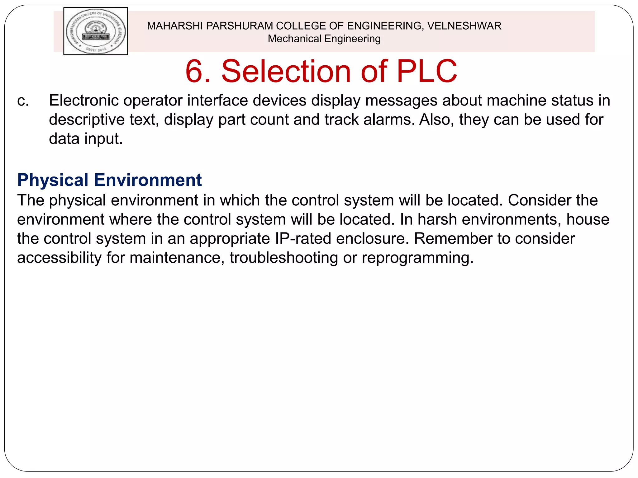 PLC in Automation | PPTX