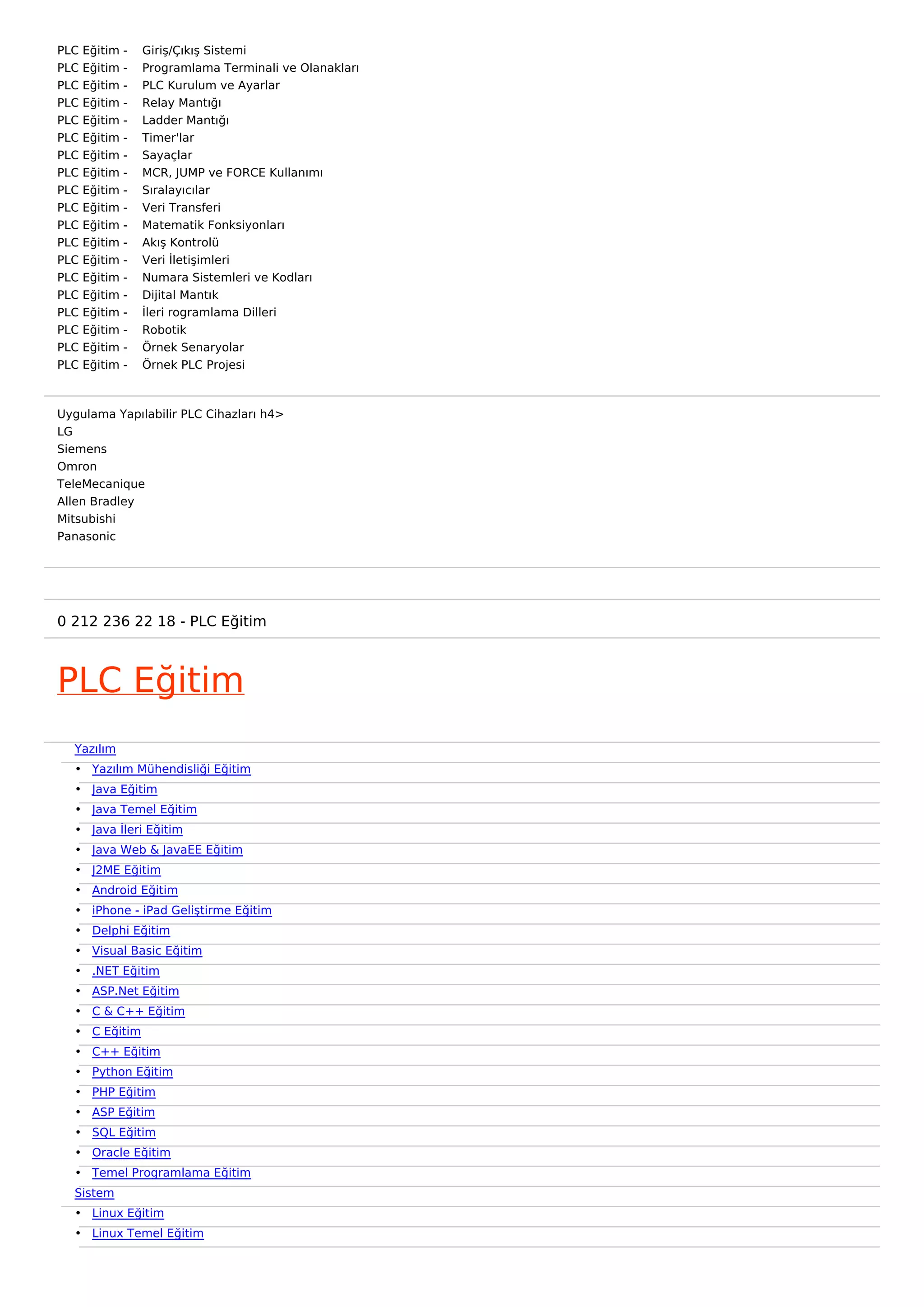 Plc egitim | PDF