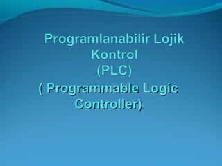 Temel plc komutlarına giriş | PPT