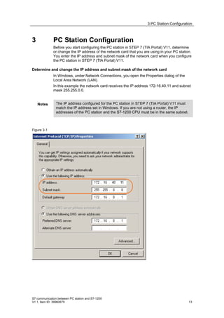 Plc-s7-1200-opc-to-pc-connection-guide | PDF