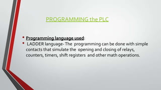Plc and scada | PPTX