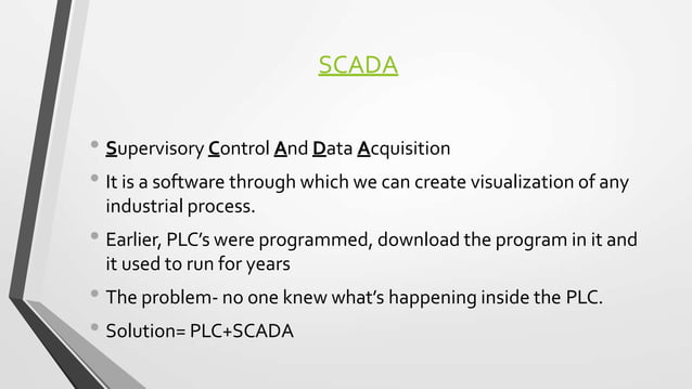Plc and scada | PPT