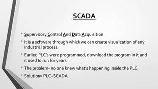 PLC and SCADA | PPTX