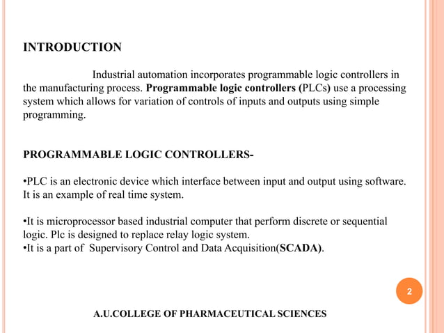 Programmable logic controller | PPT