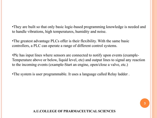 Programmable logic controller | PPT Programmable logic controller | PPT