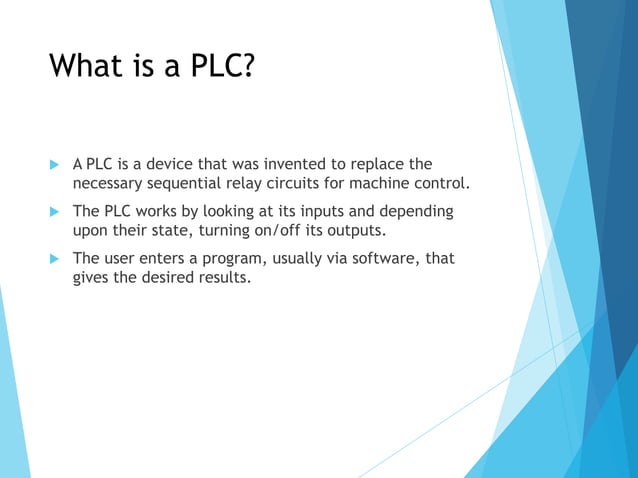 Programmable Logic Controllers | PPTX