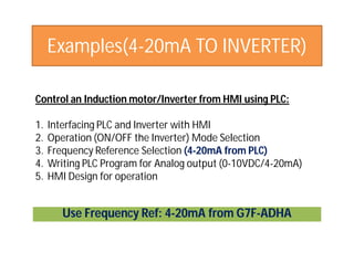 Plc analog input output programming | PDF