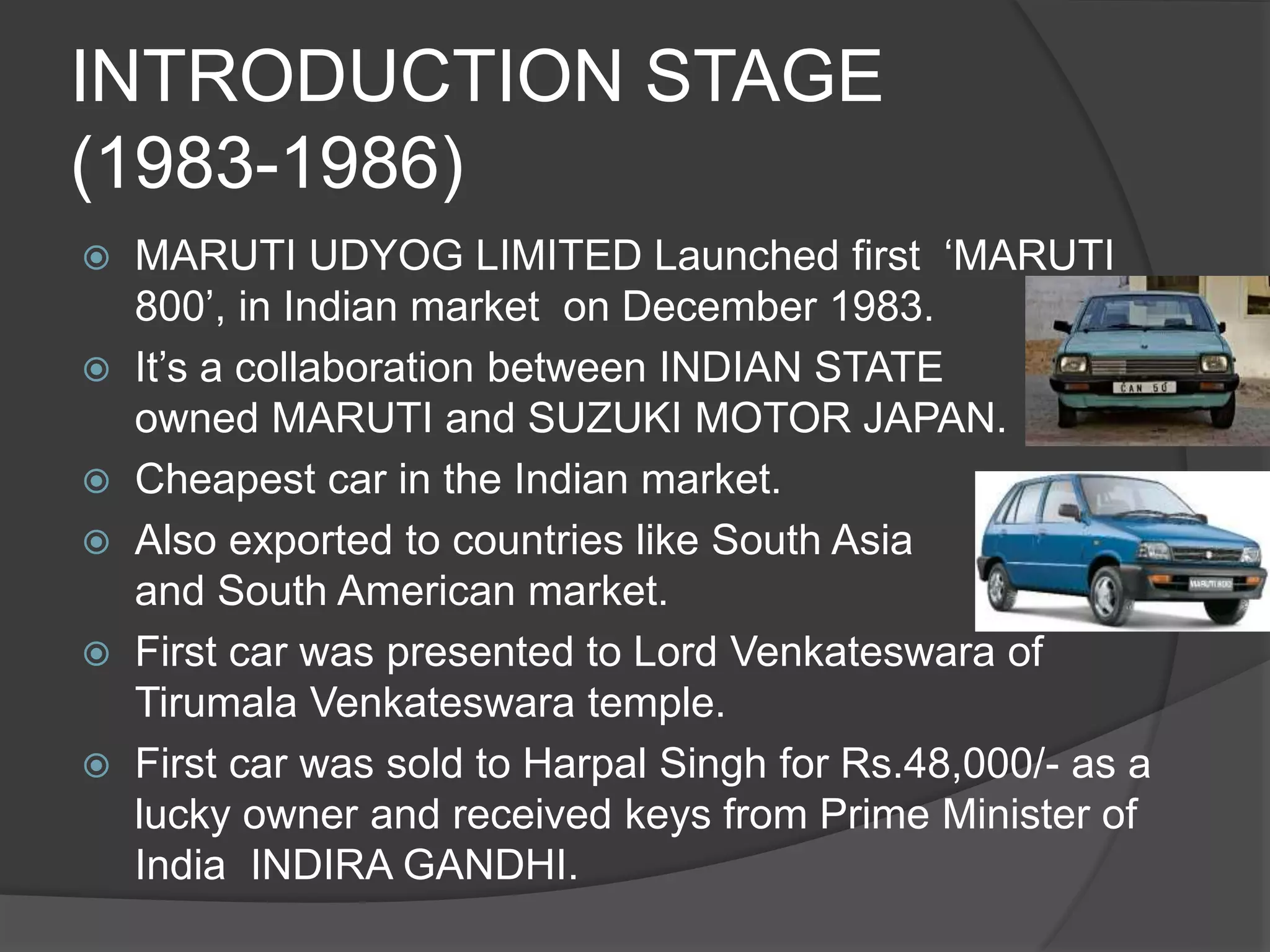 Plc and bcg matrix maruti 800 | PPTX