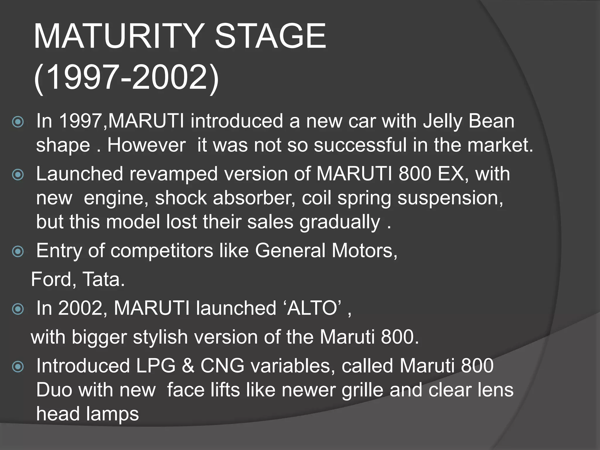 Plc and bcg matrix maruti 800 | PPTX