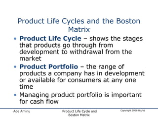 Plc And Boston Matrix Stclive | PPT
