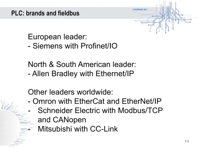 PLC and fieldbuses | PPT