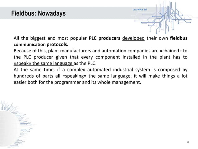 PLC and fieldbuses | PPT