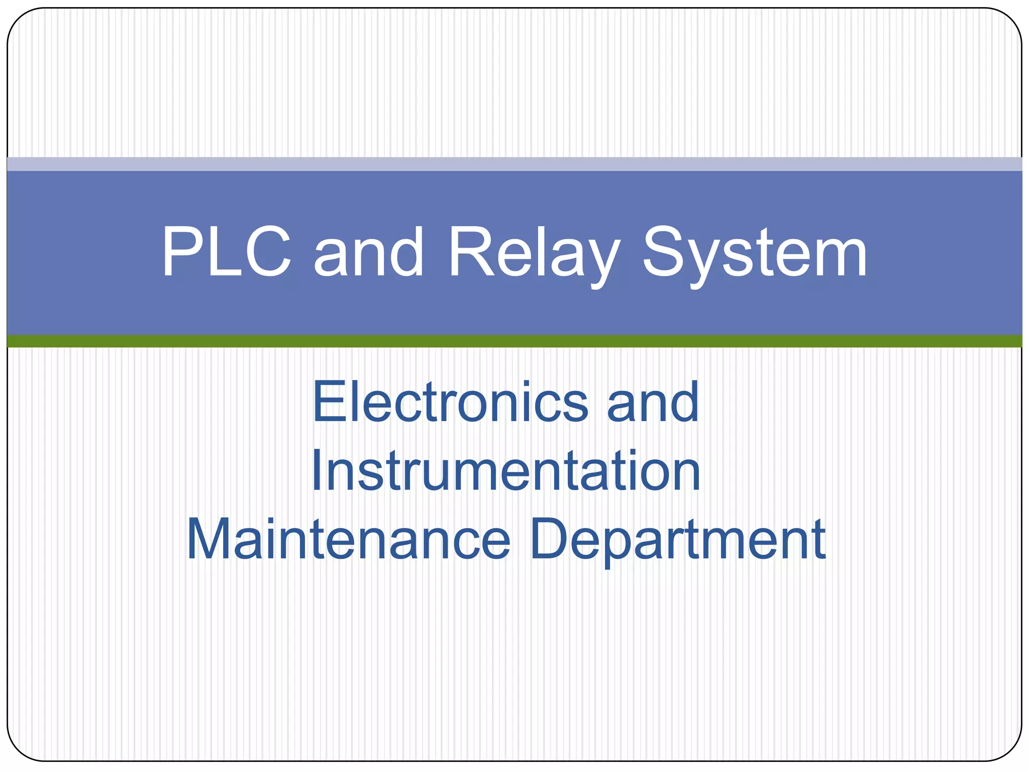Plc And Relay System Used In Ntpc Pptx Internet Of Things Internet