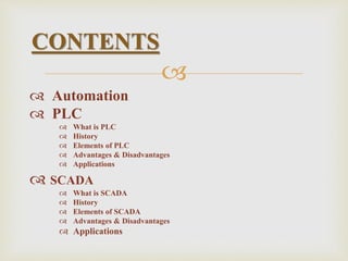 PLC AND SCADA | PPTX