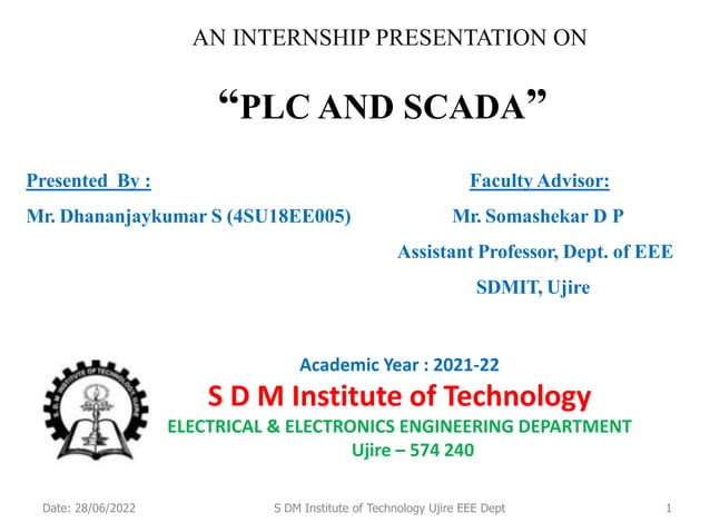 PLC and SCADA.ppt | Free Download