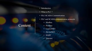 PLC and SCADA communication | PPTX