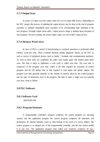Plc and scada report | DOCX | Computing | Technology & Computing